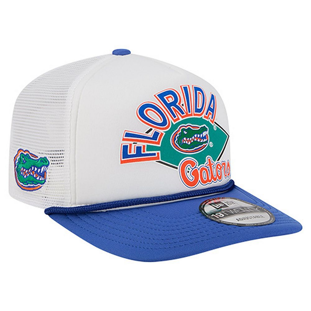 Men's New Era White Florida Gators Diamond 19TWENTY Golfer Adjustable Hat