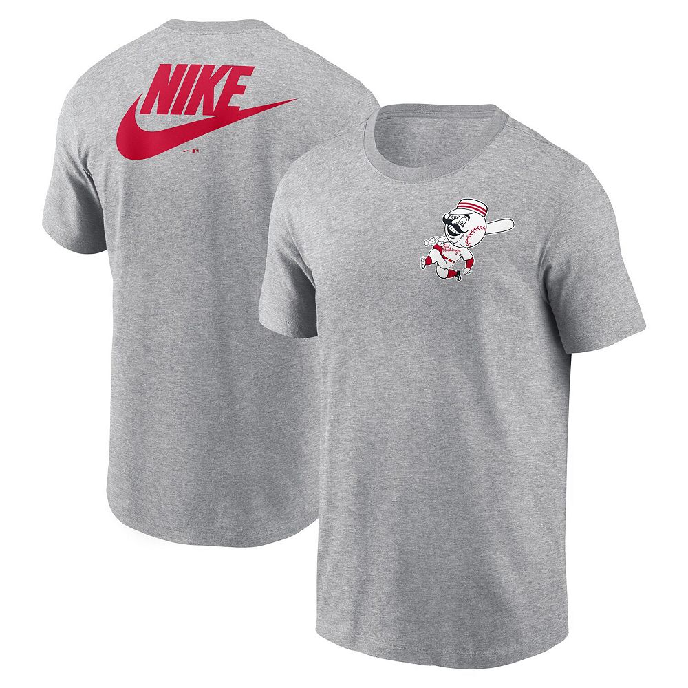 Men's Nike Heather Gray Cincinnati Reds Cooperstown Collection Large ...