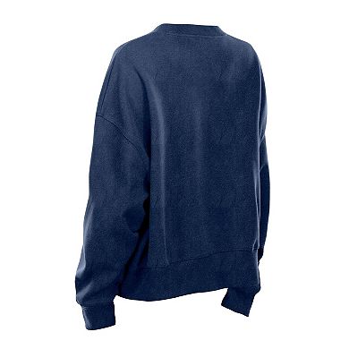 Women's New Era Navy Chicago Bears Oversized Throwback Mineral Wash ...
