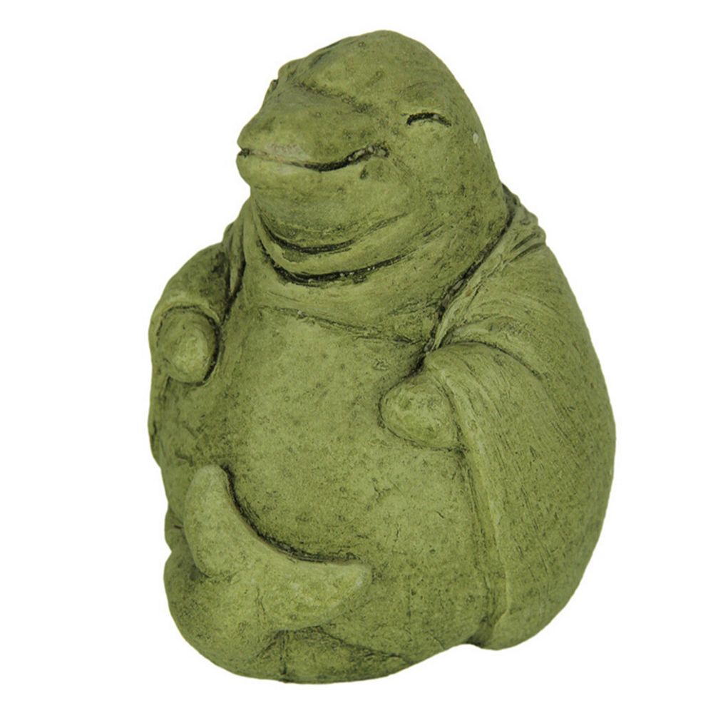 Designer Stone Mossy Green Zen Dolphin Concrete Statue