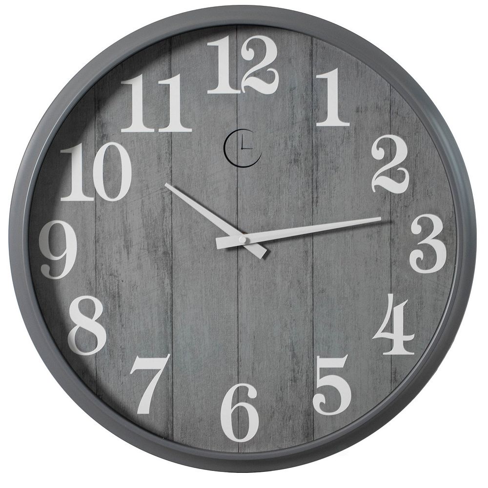 Clockswise 18" Battery Operated Indoor & Outdoor Waterproof Wall Clock ...