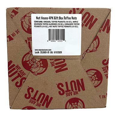 We Are Nuts Nut House Toffee Peanuts 4-pk. Gift Set