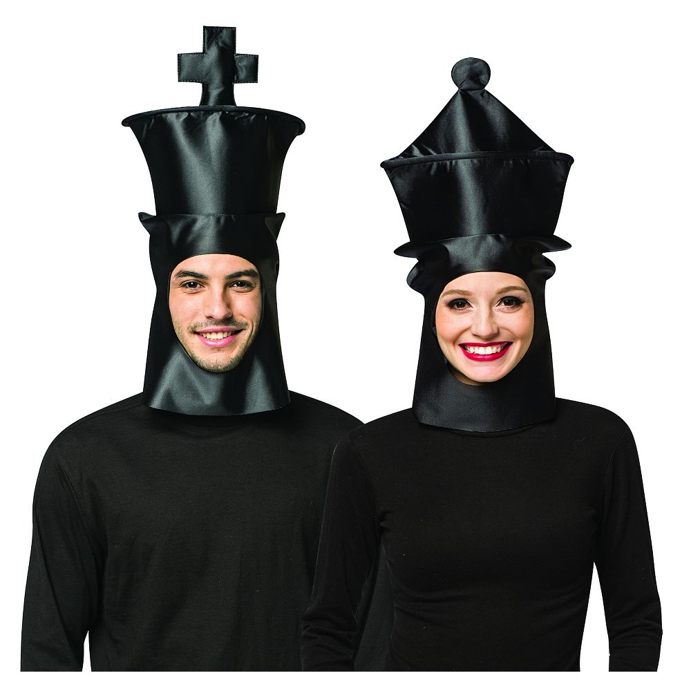 Chess Mates - King & Queen Headpiece, mask, costume
