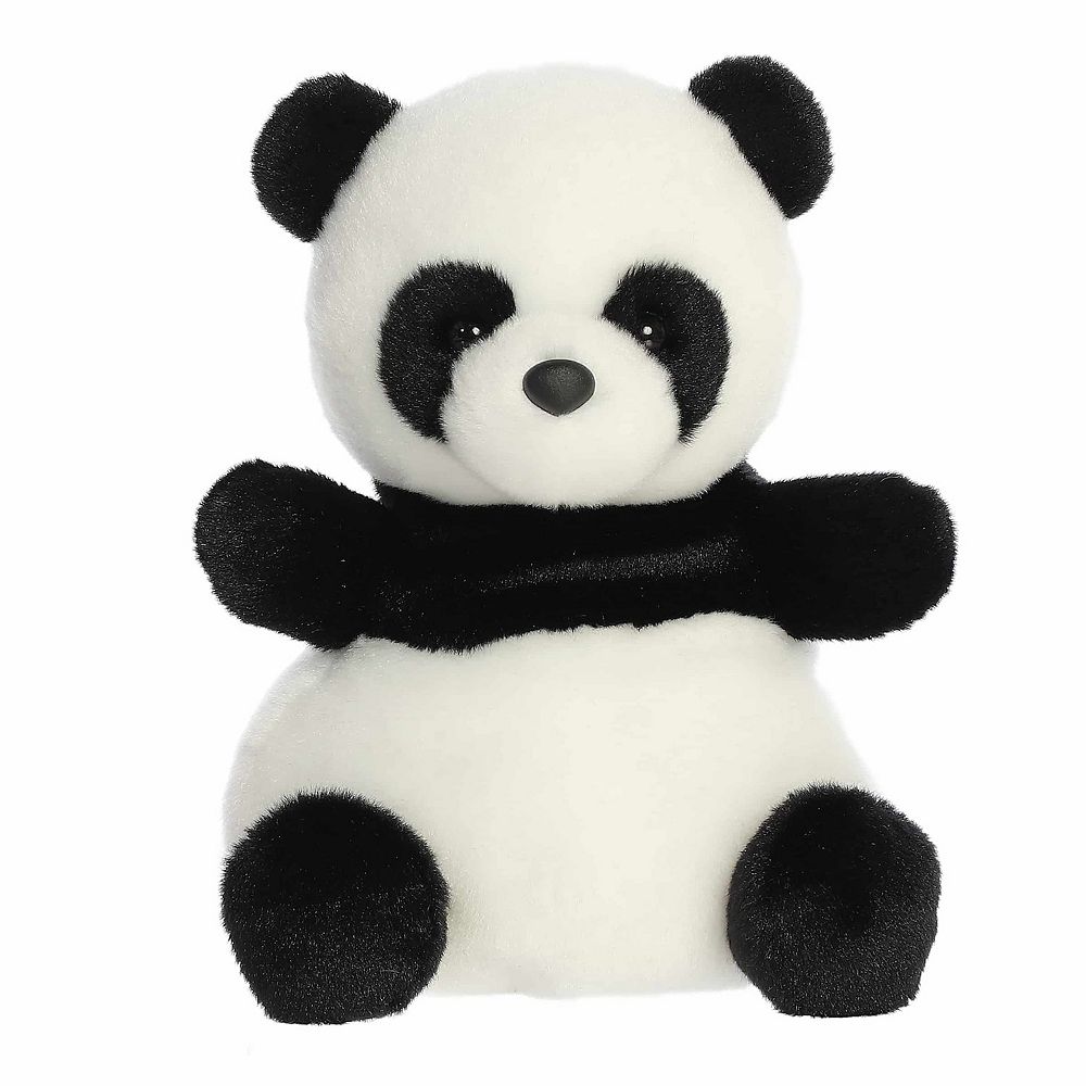 Aurora Small White Adorable Stuffed Animal Party Sized 8" Bamboo Panda ...