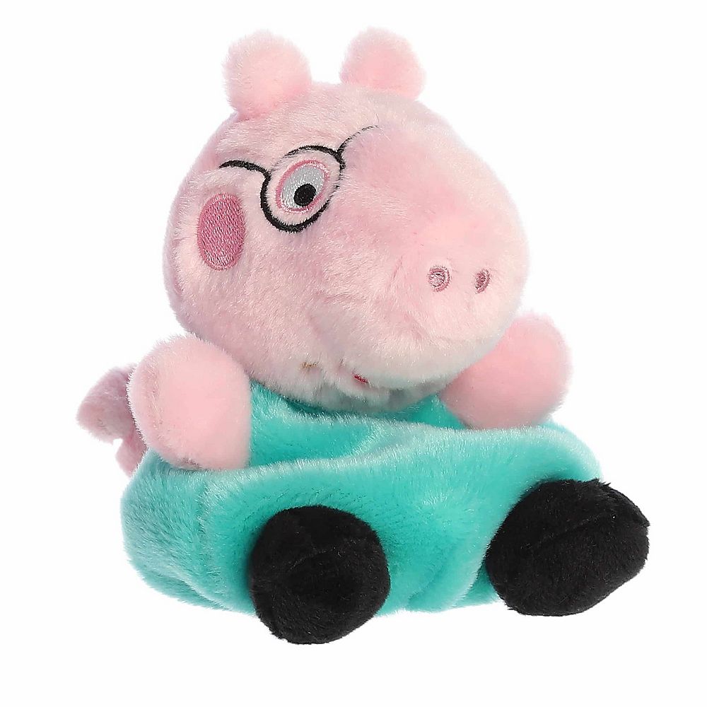 Aurora Mini Pink Playful Stuffed Animal Palm Pals 5" Daddy Pig Peppa Pig