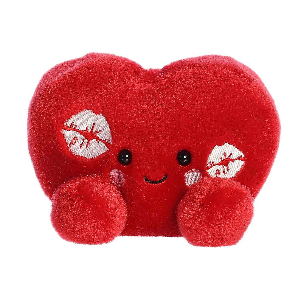 Aurora Mini Red Adorable Stuffed Animal 5" Kimi Kisses Heart Palm Pals