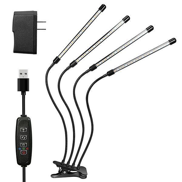 iMounTEK 80W LED Grow Light for Indoor Plants, Full Spectrum with Timer ...