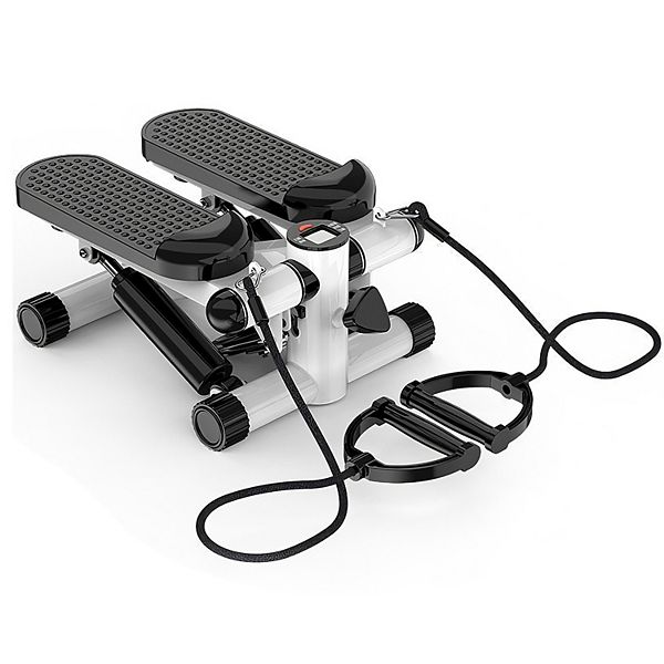 Mini Exercise Stepper with Resistance Bands & LCD Quiet Stair Stepper ...