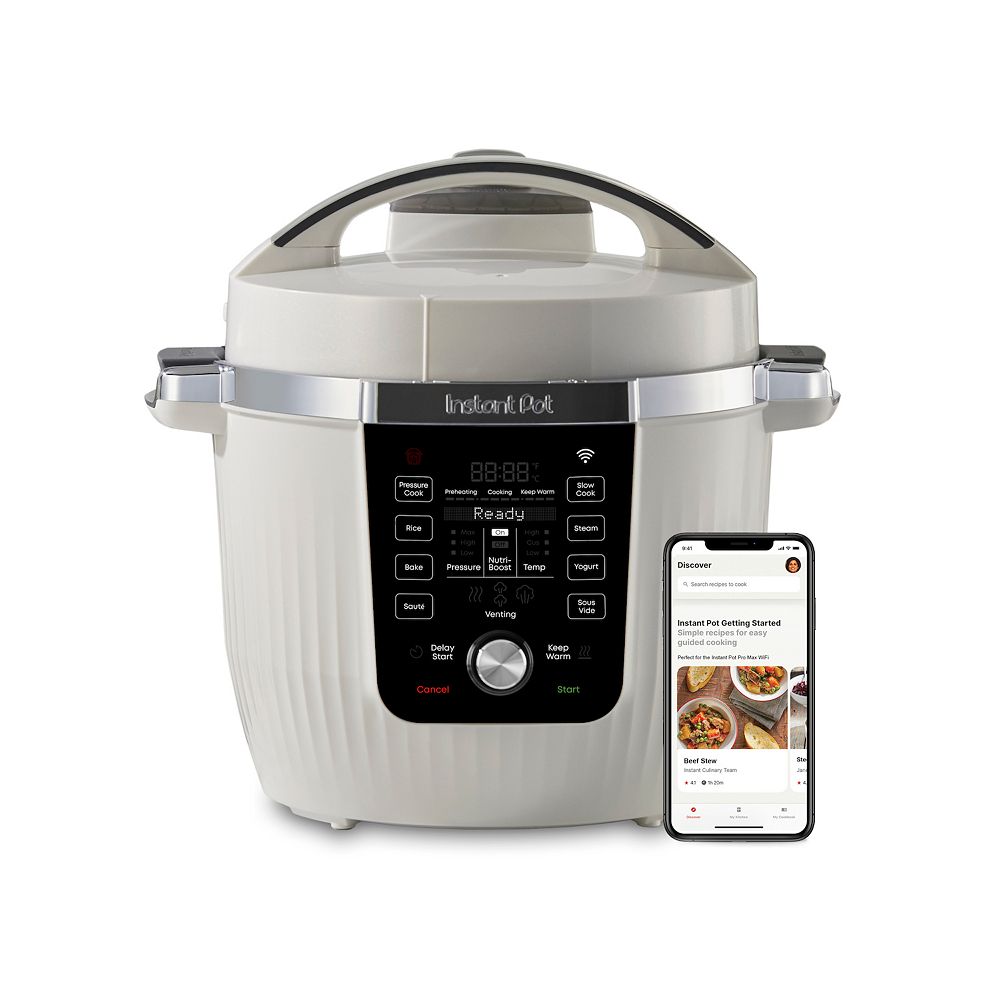 Instant Pot PRO Max Wi-Fi Smart 6-qt. 10-in-1 Pressure Cooker & Steamer
