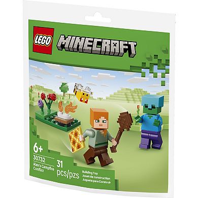 LEGO Minecraft Alex's Campfire Conflict 30732 Building Kit (31 Pieces)