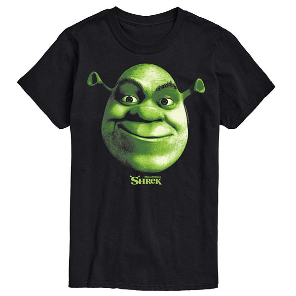 Big & Tall Shrek Face Graphic Tee