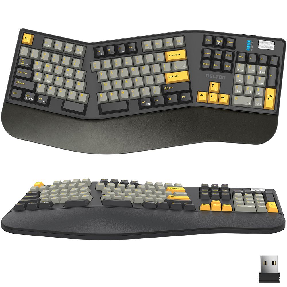 Delton KB450 Wireless Ergonomic Mechanical Keyboard