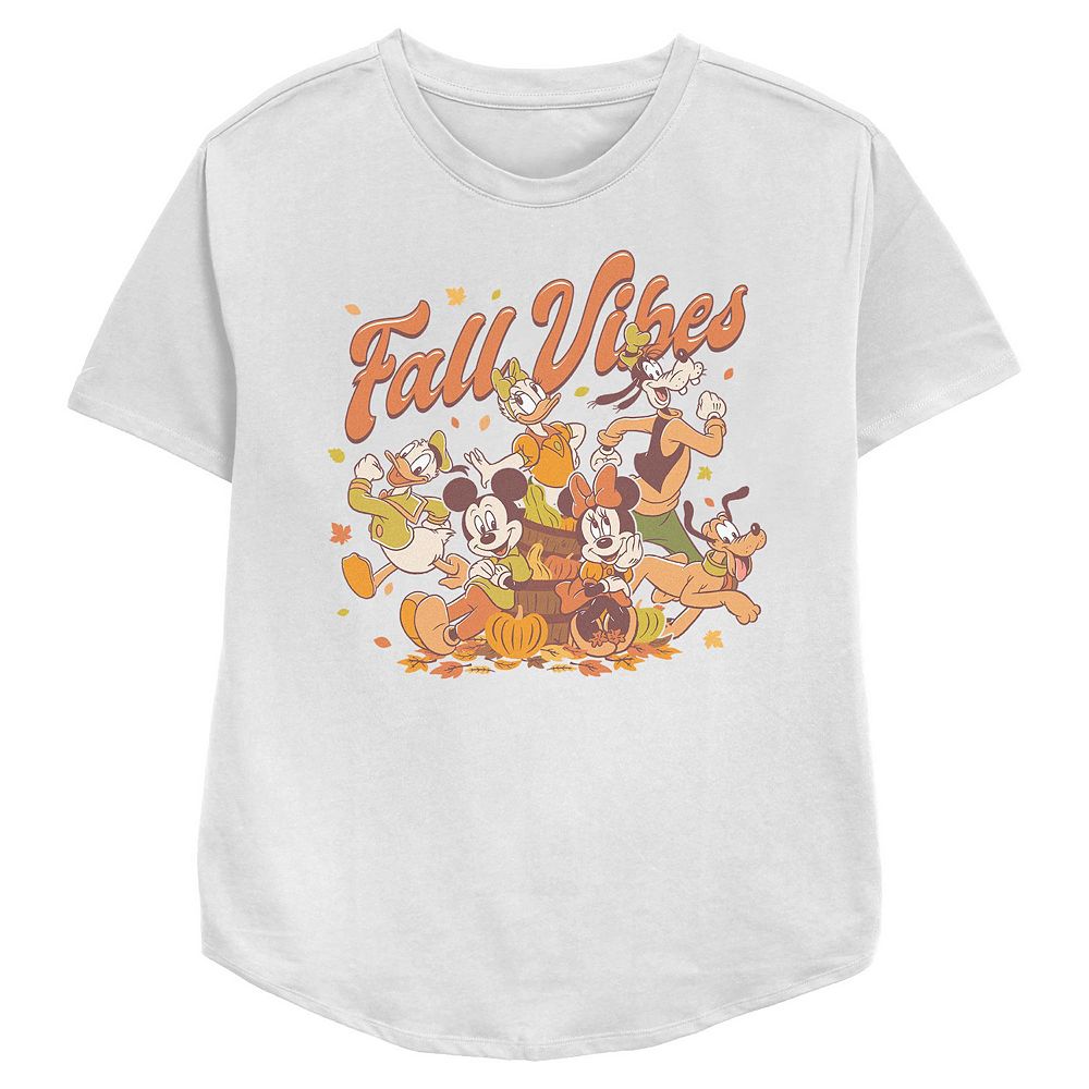 Disney's Mickey And Friends Missy Plus Size Fall Vibes Short Sleeve ...