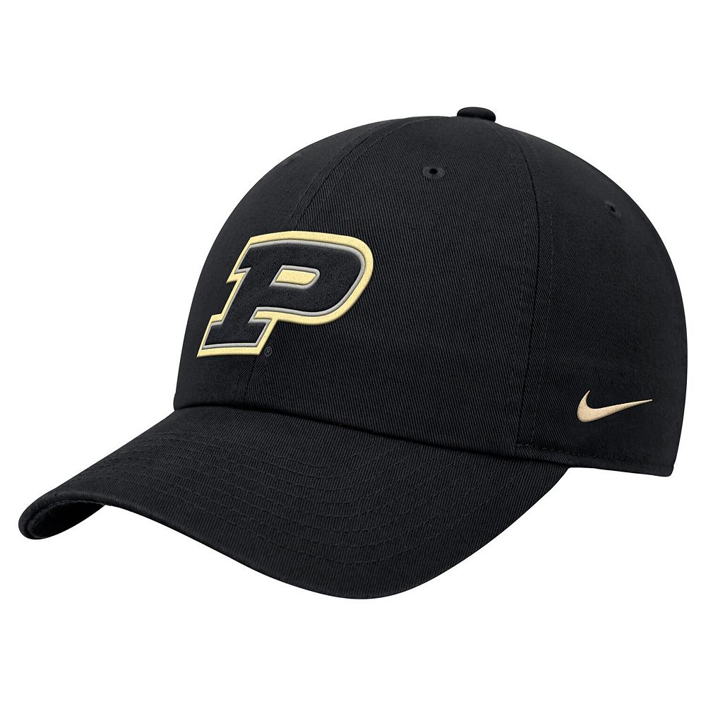 Men's Nike Black Purdue Boilermakers Club Adjustable Hat