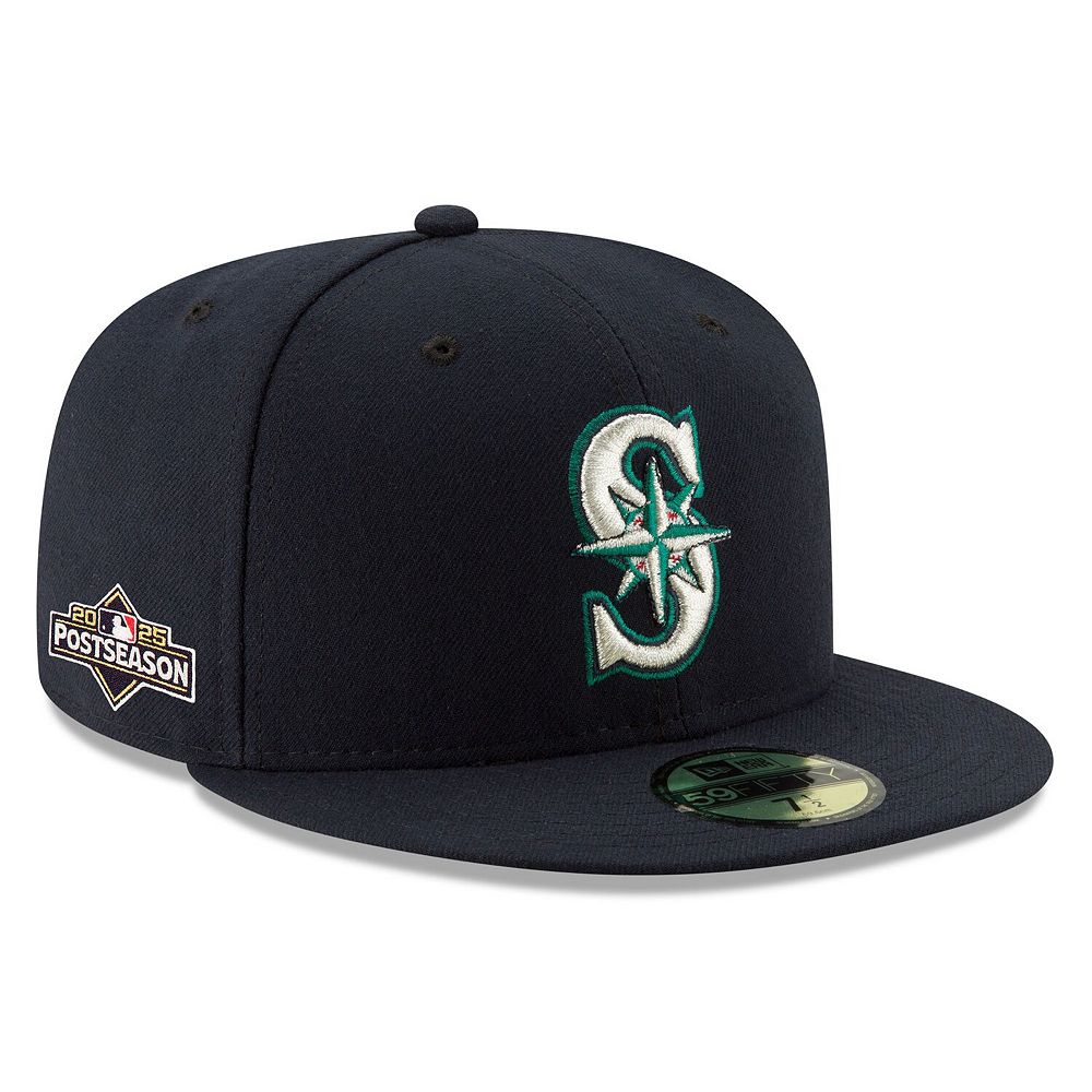 Men's New Era Navy Seattle Mariners 2025 MLB Postseason Side Patch ...
