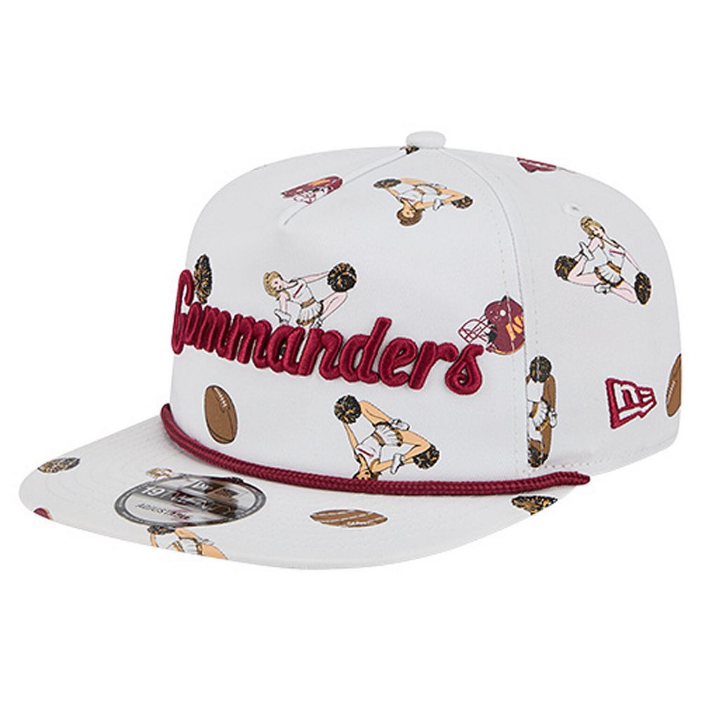 Men's New Era White Washington Commanders Team Cheer 19TWENTY ...