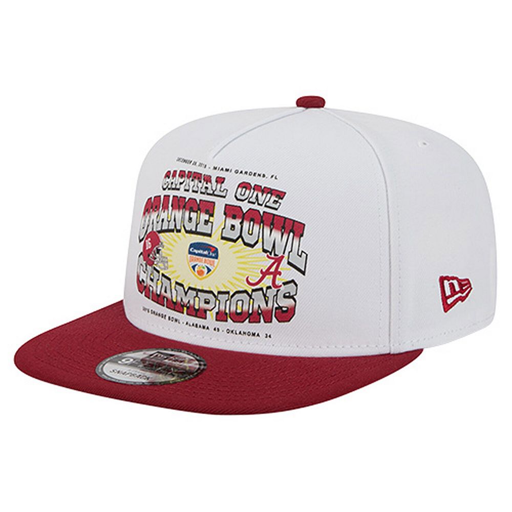 Men's New Era White/Crimson Alabama Crimson Tide Retro 2018 Orange Bowl ...