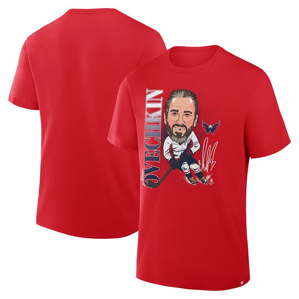 Men's Fanatics Alexander Ovechkin Red Washington Capitals Caricature ...