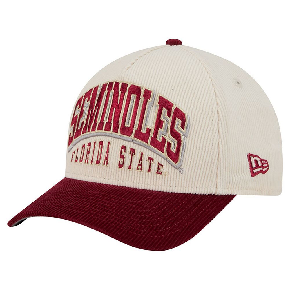 Men's New Era Garnet/Cream Florida State Seminoles Arch Two-Tone ...