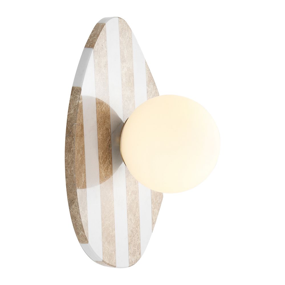 Tivoli Modern Minimalist 1-Light Ovoid LED Wall Sconce