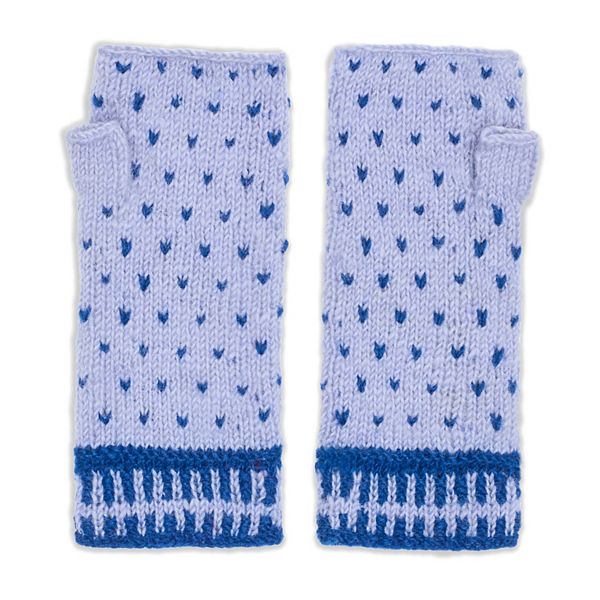 Feelgoodz Women’s Artisan Hand-Knit Appalachian Winter Wool Half Mitten