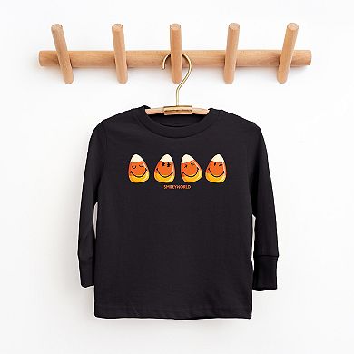 SmileyWorld Candy Corn Smiles - Youth Long Sleeve Graphic T-Shirt