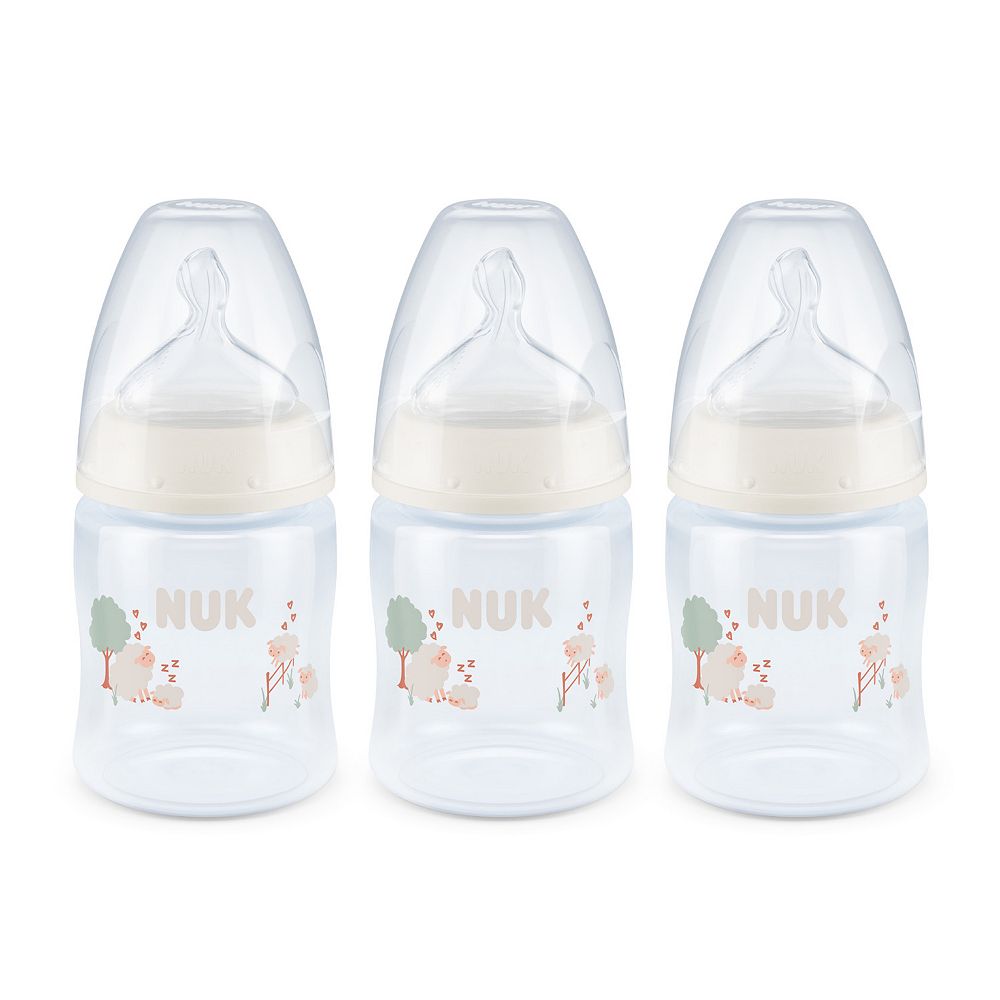 NUK First Choice 3-Pack Anti-Colic Smooth Flow Bottles
