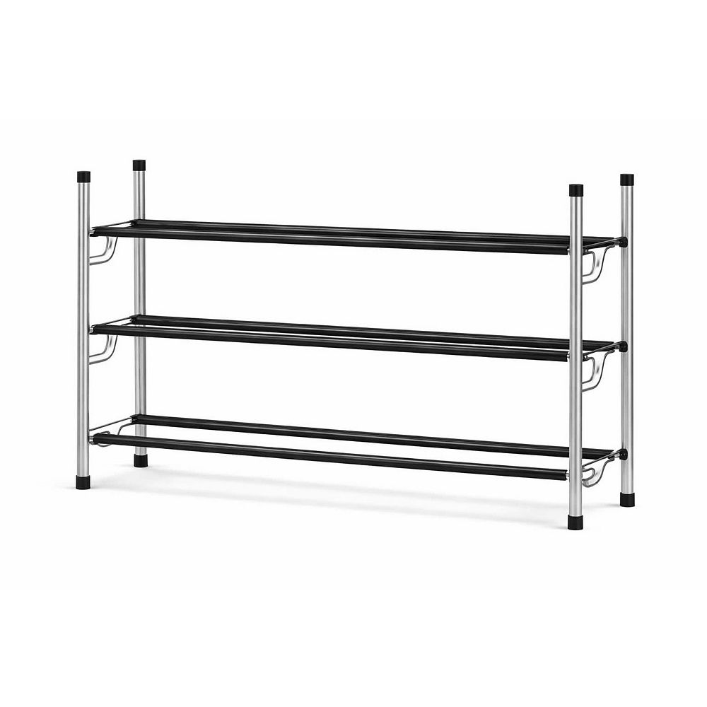 USTECH 3-Tier Expandable Shoe Rack, Sturdy Metal Shoe Organizer for ...