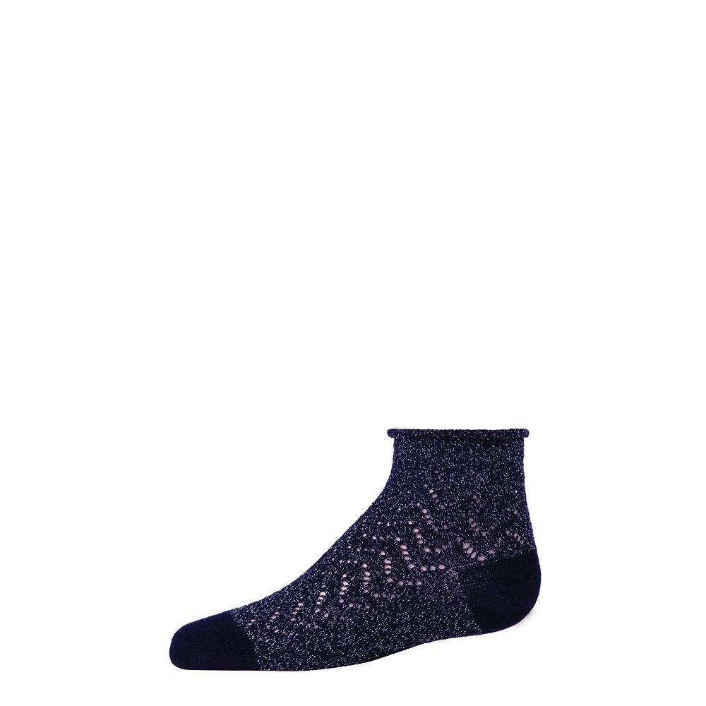 Fuzzy Shimmer Cotton Blend Anklet Socks