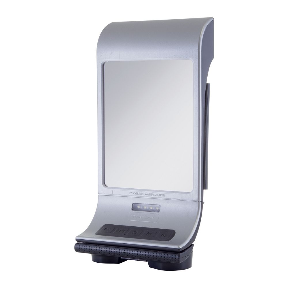 LED Lighted Fogless Shower Mirror with Suction Cup, Razor Holder and ...