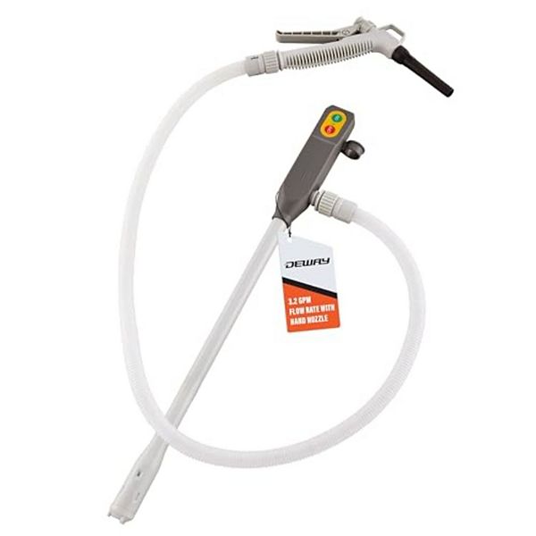 Deway Battery-Powered Stick Fuel Transfer Pump with Hand Trigger Nozzle ...