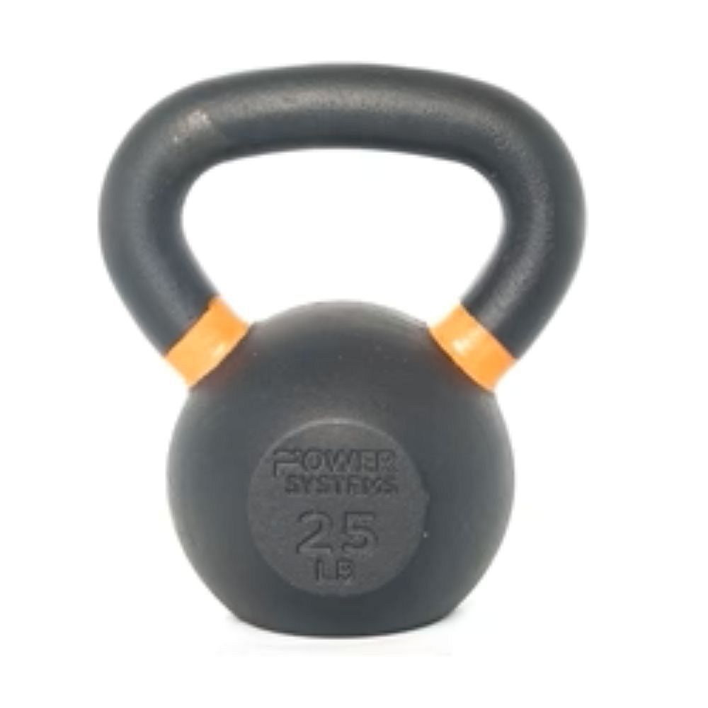 Power Systems Cast Iron Kettlebell (25 lb), Strength Training ...
