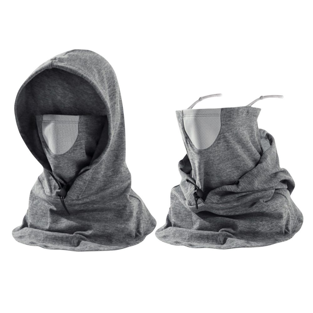Unisex Lightweight Hooded Neck Gaiter with Adjustable Drawstring and ...