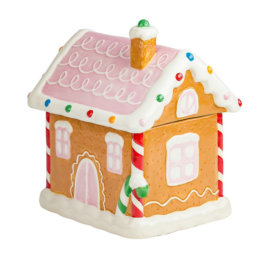 10 Strawberry Street Gingerbread Cottage Canister