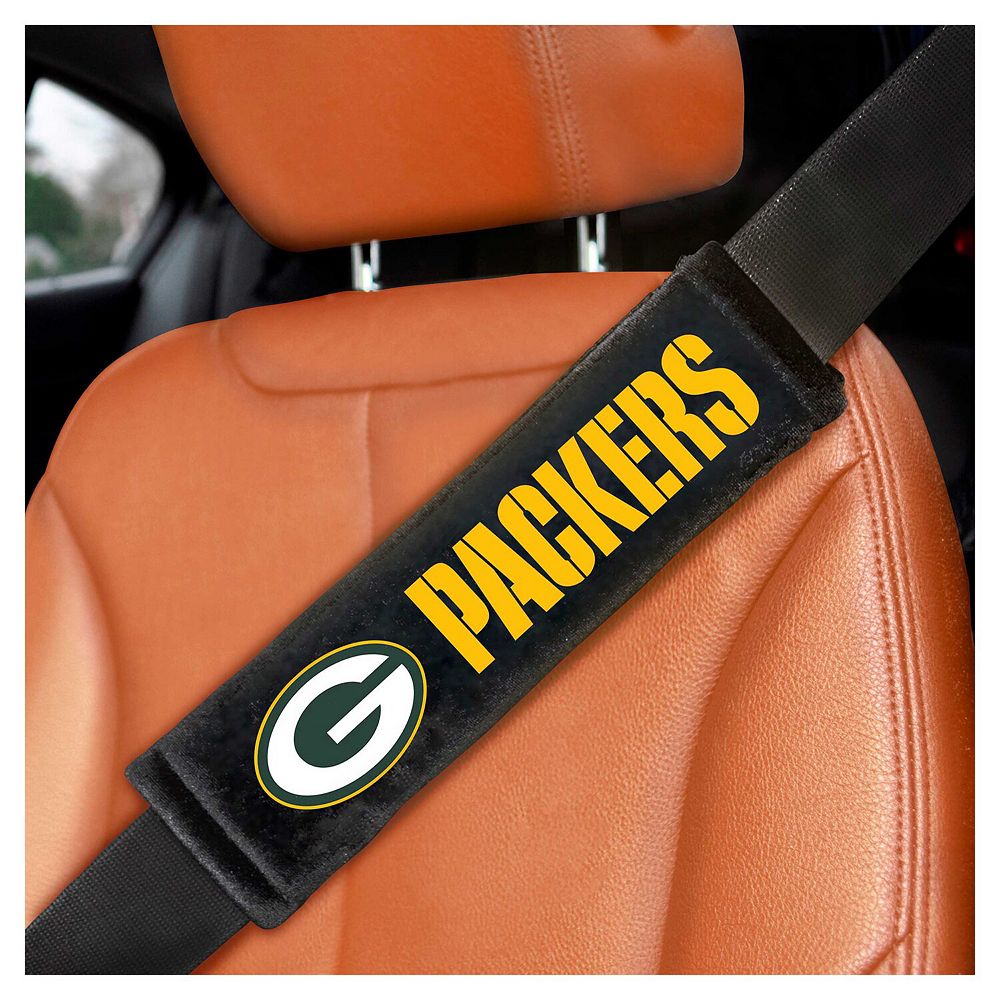 Logo Brands Green Bay Packers Seatbelt Pad Set
