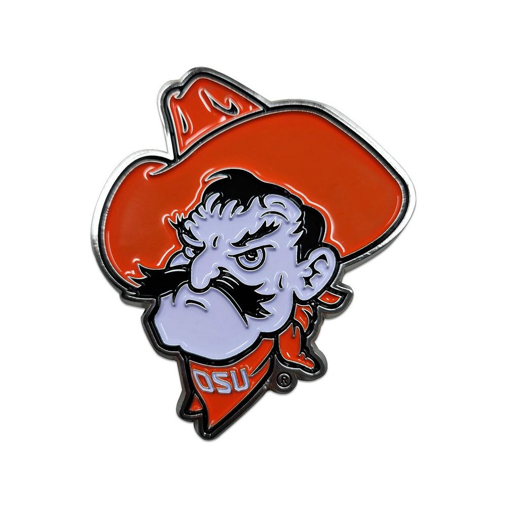 Logo Brands Oklahoma State Cowboys Embossed Color Auto Emblem