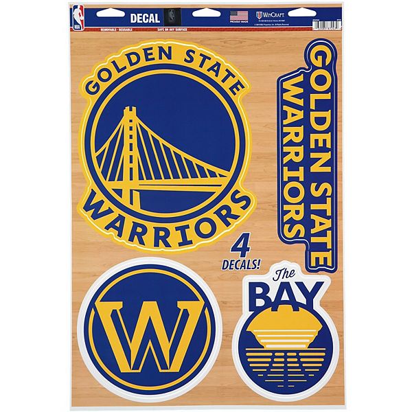 WinCraft Golden State Warriors 11" x 17" New Logo Multi-Use Decal Sheet