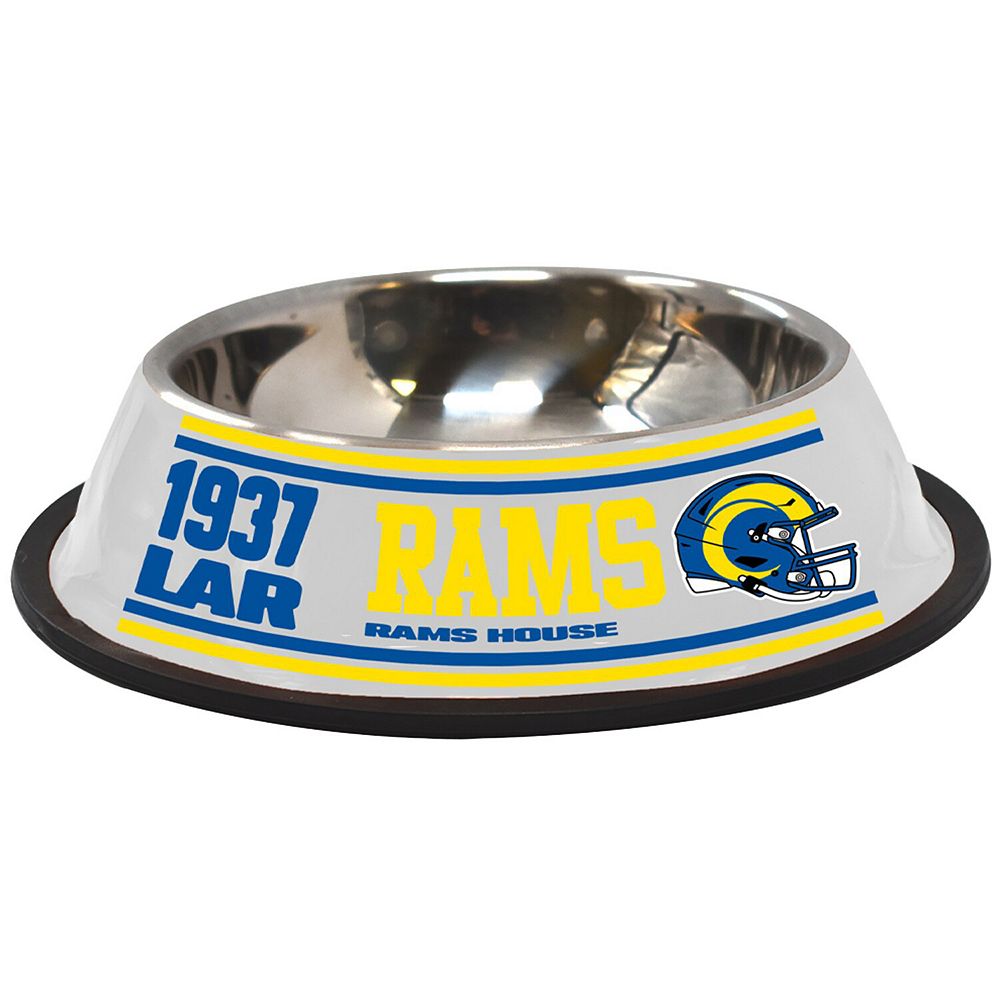 The Memory Company Los Angeles Rams Stainless Steel Pet Bowl