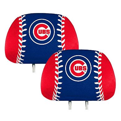 Logo Brands Chicago Cubs Printed Headrest Cover