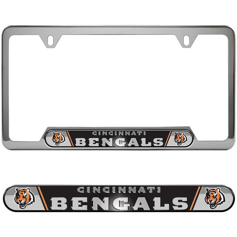 Logo Brands Cincinnati Bengals Embossed License Plate Frame