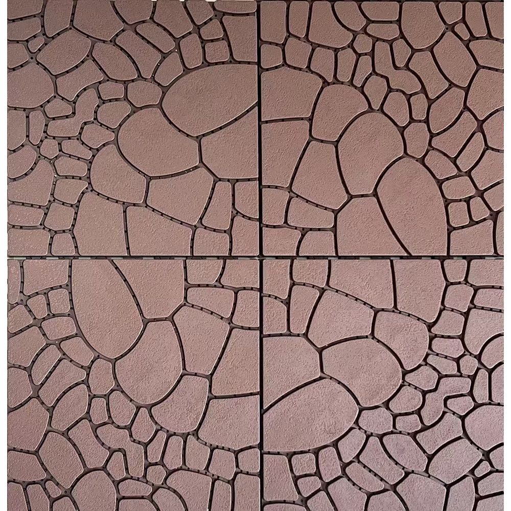 LOVMOR 44pcs 12in Stone Texture Interlocking Deck Tiles Indoor Outdoor ...