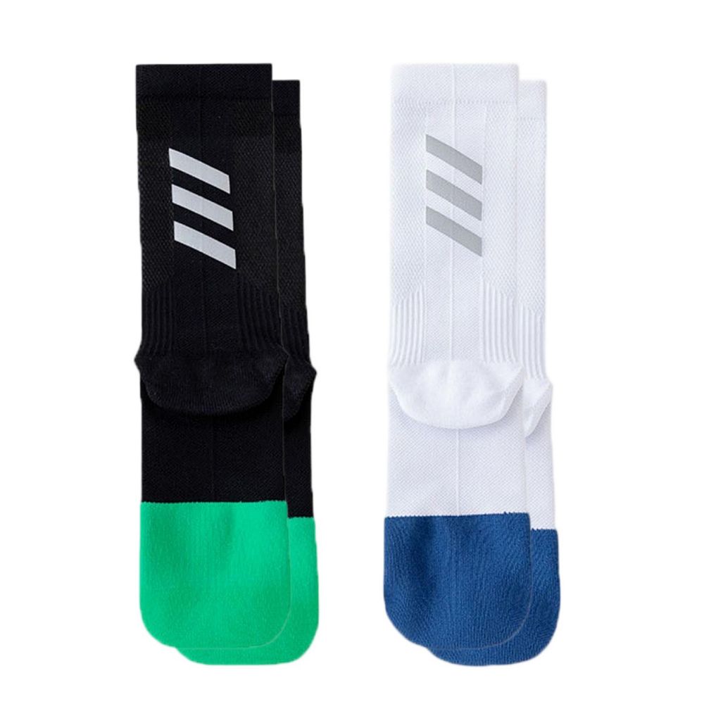 Women's Reflective Compression Sports Socks with Breathable Fabric and ...
