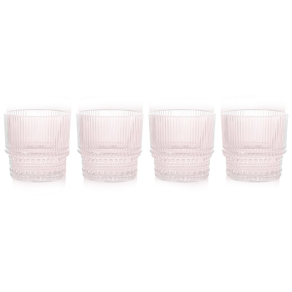 Home Essentials 4-Piece Sotto Double Old Fashioned Glass Set