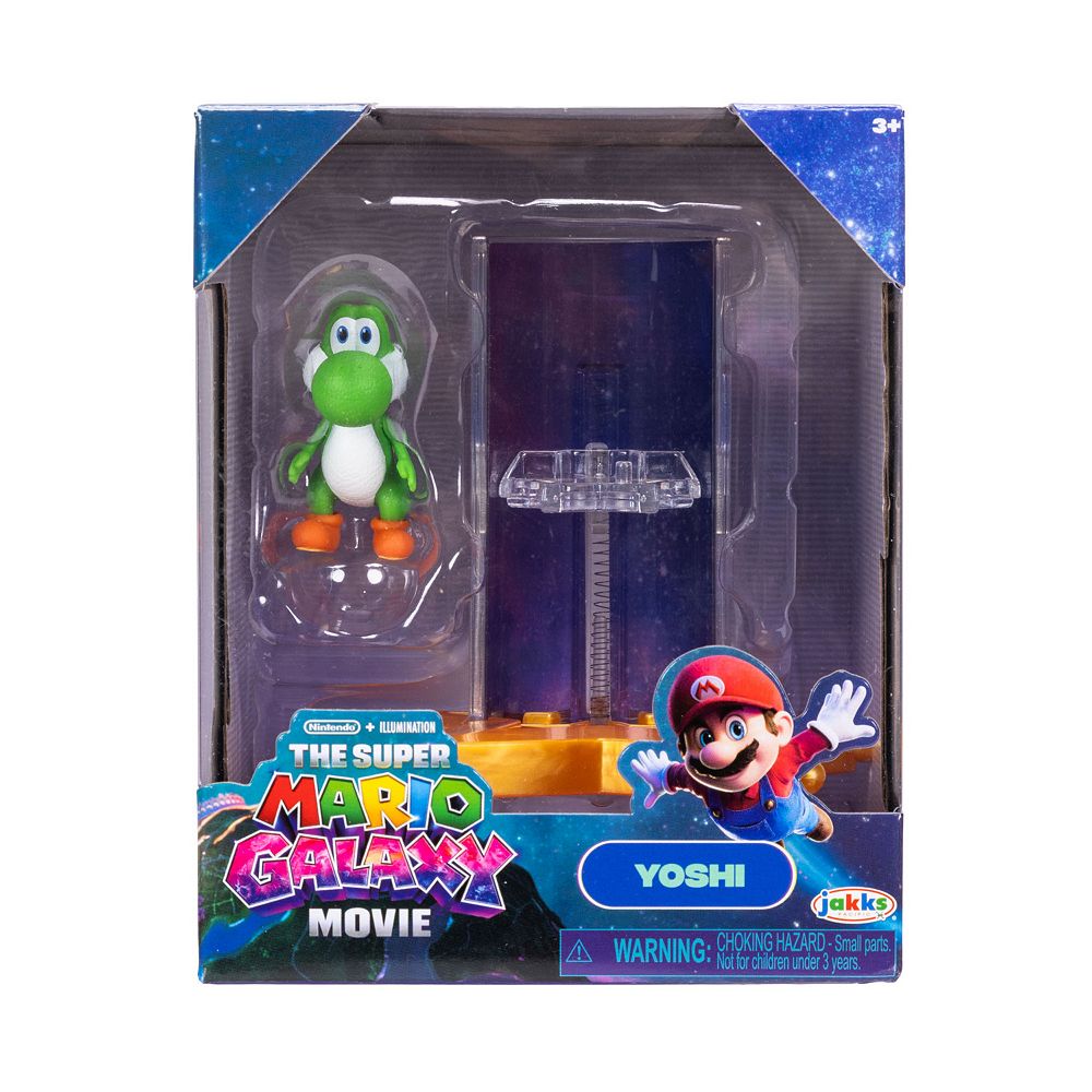 The Super Mario Galaxy Movie Yoshi 1.5-inch Figure with Star Launcher ...