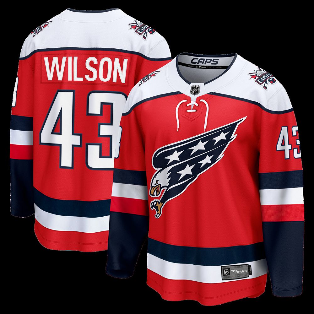 Men's Fanatics Tom Wilson Red Washington Capitals Alternate Breakaway ...