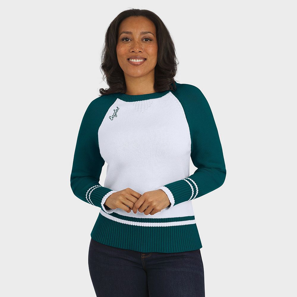 Women's WEAR by Erin Andrews White/Midnight Green Philadelphia Eagles ...