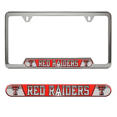 Logo Brands Texas Tech Red Raiders Embossed License Plate Frame