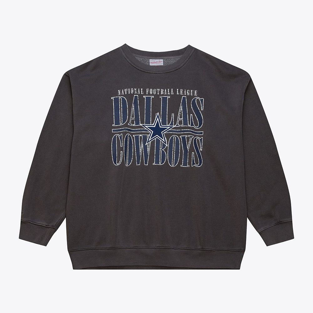 Men's Mitchell & Ness Black Dallas Cowboys Downtown Collection Fleece ...