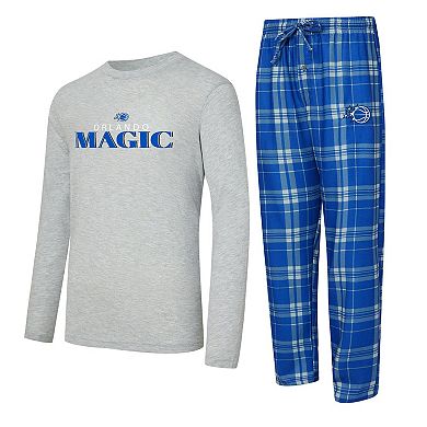 Men's Concepts Sport Royal/Heather Gray Orlando Magic Regulate Long ...