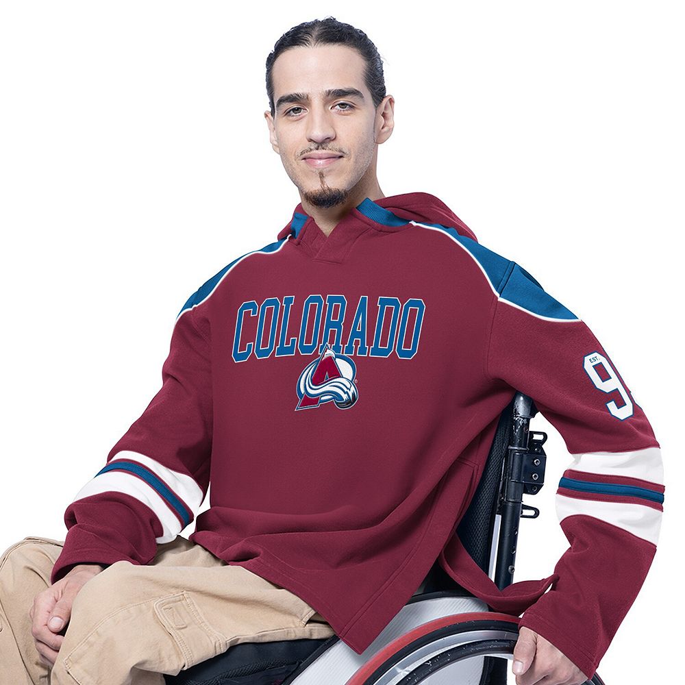Men's G-III Sports by Carl Banks Burgundy Colorado Avalanche Adaptive ...